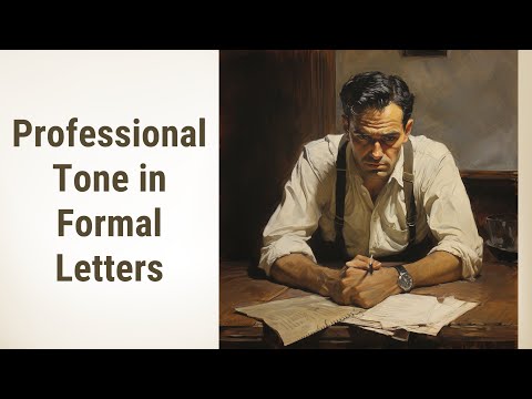 Mastering the Art of Professional Tone in Formal Letters