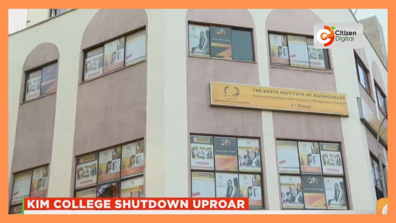 Students protest directive ordering closure of KIM College