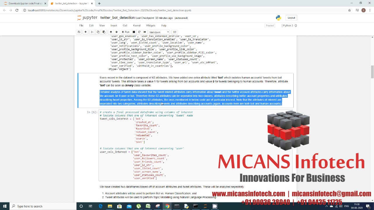 TWITTER BOT DETECTION USING RANDOM FOREST ALGORITHM PYTHON PROJECT