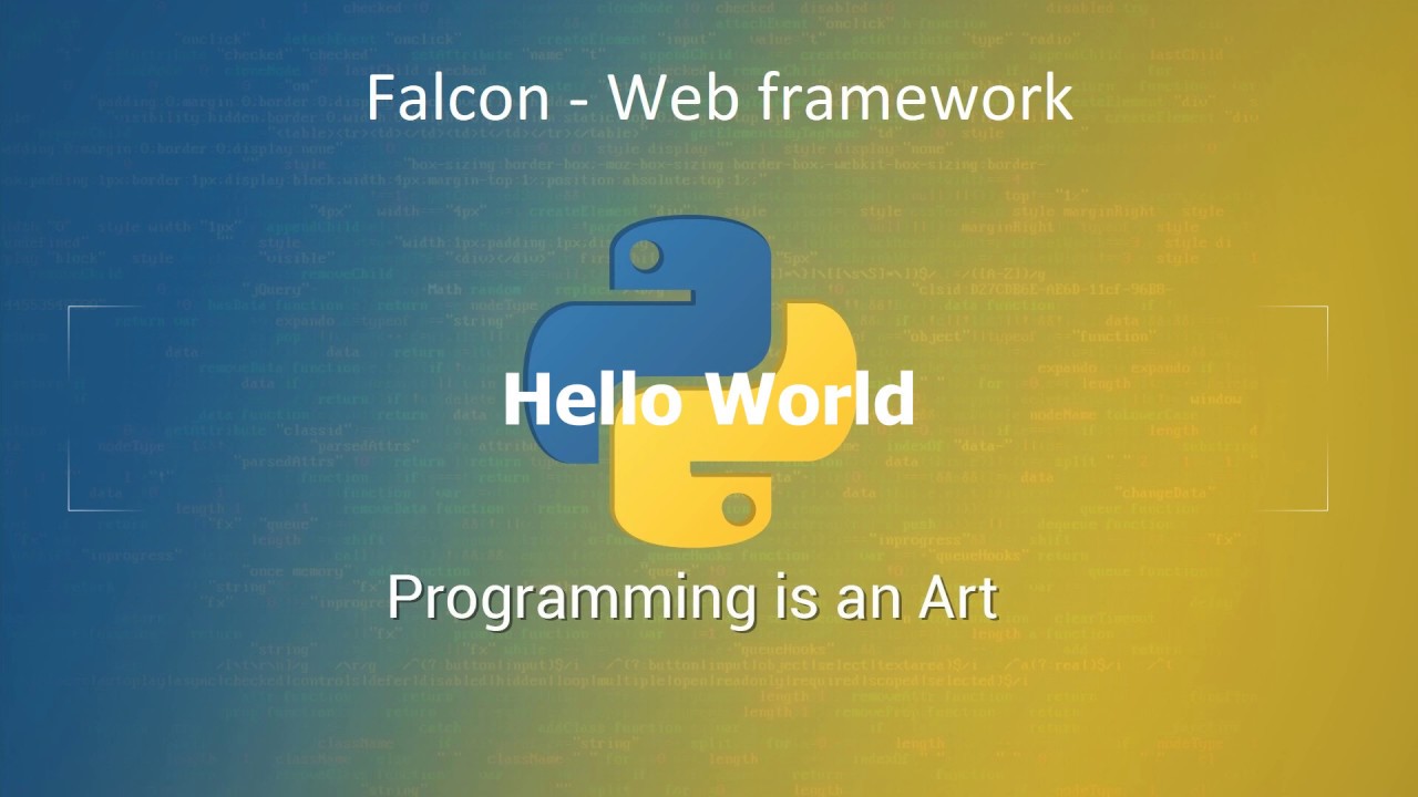 Falcon - Hello World