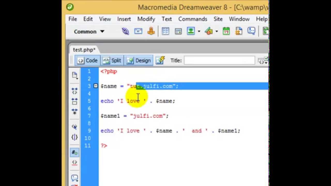 PHP Tutorial - Single, Double Quotes and Concatenation (PHP For Beginners)