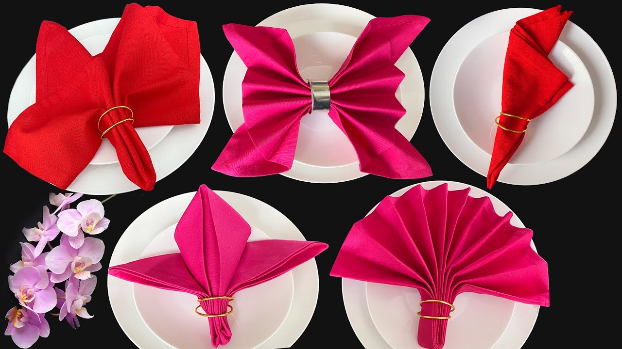 How to Fold Napkins with Rings: 5 Elegant Ways
