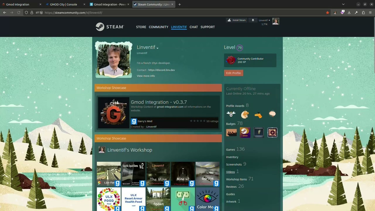 Gmod Integration - Server Status