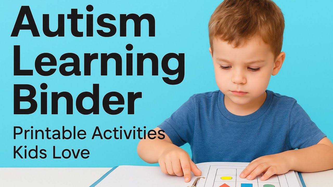 Printable activities to help children with autism lean at home 