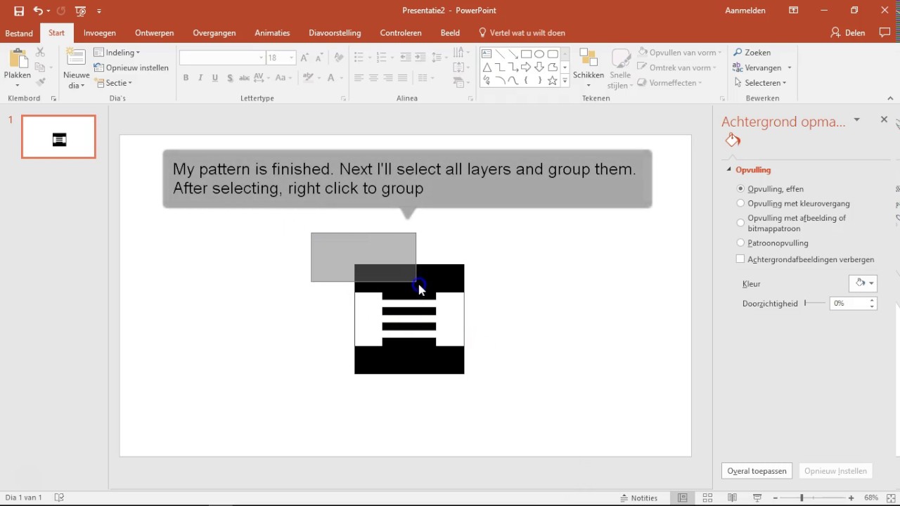 THOR II - creating a new pattern with Powerpoint