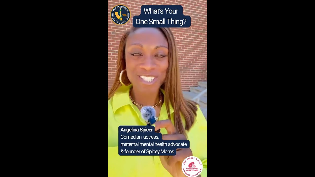 Comedian & Advocate Angelina Spicer Shares #OneSmallThing to Support a New, #Postpartum Mom