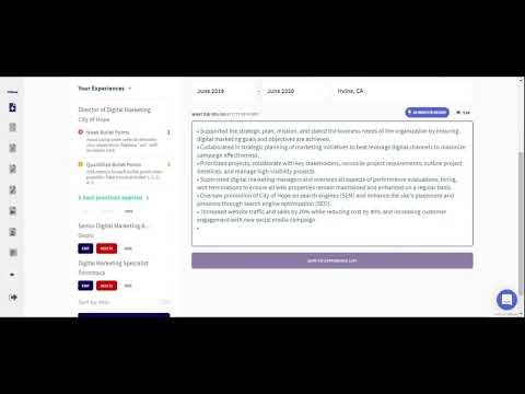 AI Powered Resume Builder and Real Time Content Analysis