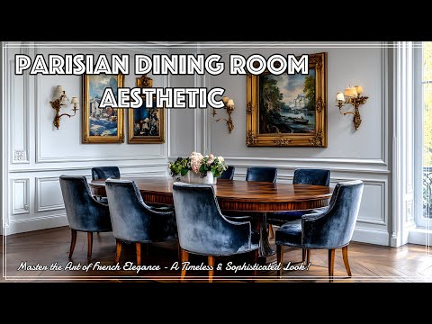 🇫🇷Parisian Dining Room Aesthetic: Master the Art of French Elegance-A Timeless & Sophisticated Look!