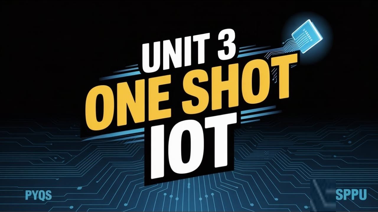 IOT Unit 3 | ONE SHOT Revision + PYQs | SPPU |AIDS | Endsem | Technologies behind intelligent device