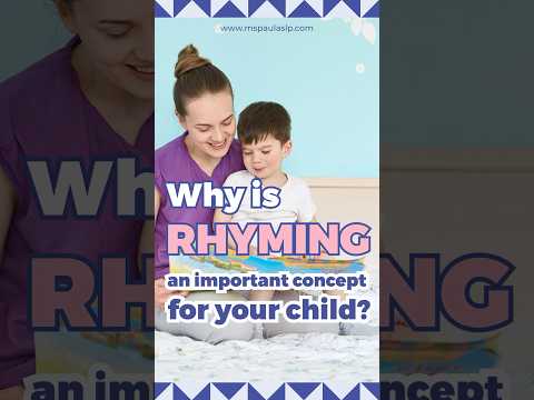 Did you know that RHYMING is considered an important pre-literacy skill?🤔 #shorts