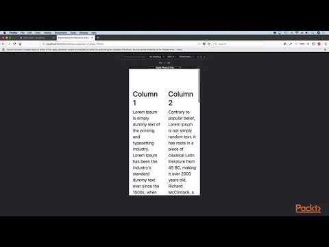 Learn Building Web UIs with Bootstrap 4 Implementing the Bootstrap Mobile First Grid System ...