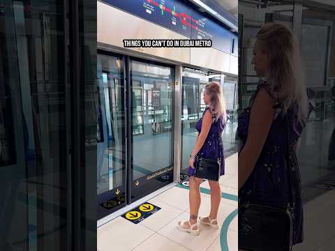 Things you canβt do in Dubai metro π¦πͺ #dubai #uae #fine #metro