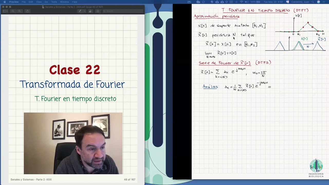 Clase 22 - Transformada de Fourier en tiempo discreto. Desarrollo de la transformada. Ejemplos (1)