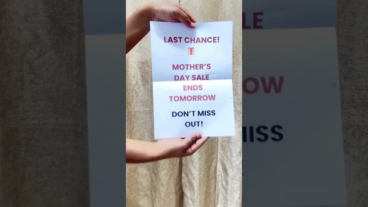 Last Chance! End of Mother's Day Sale #shorts