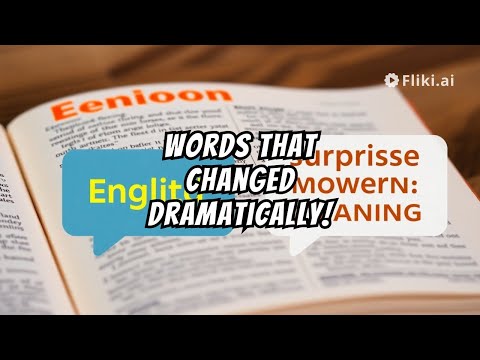 Surprising English Words That Changed Their Meanings #englishwords
