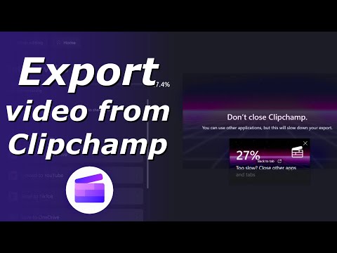 Export settings in Clipchamp | How to export video from Clipchamp | Download video from Clipchamp