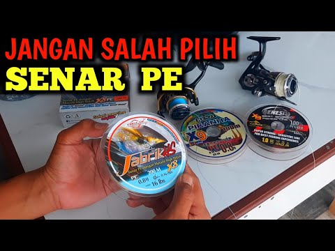 Memilih senar PE terbaik untuk casting , Senar pancing kecil tapi kuat !!
