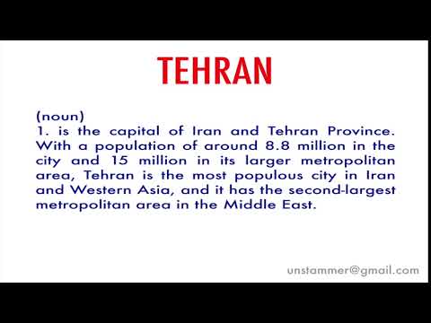 How to Pronounce Tehran