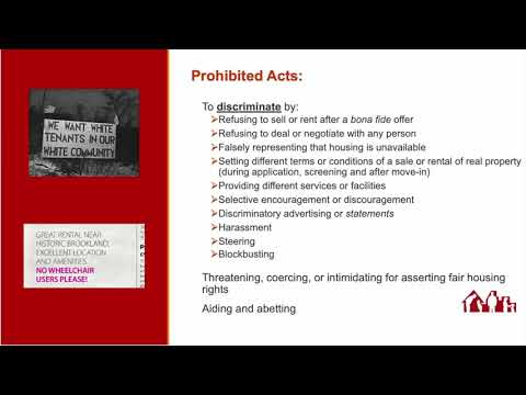 Intro to Fair Housing Law