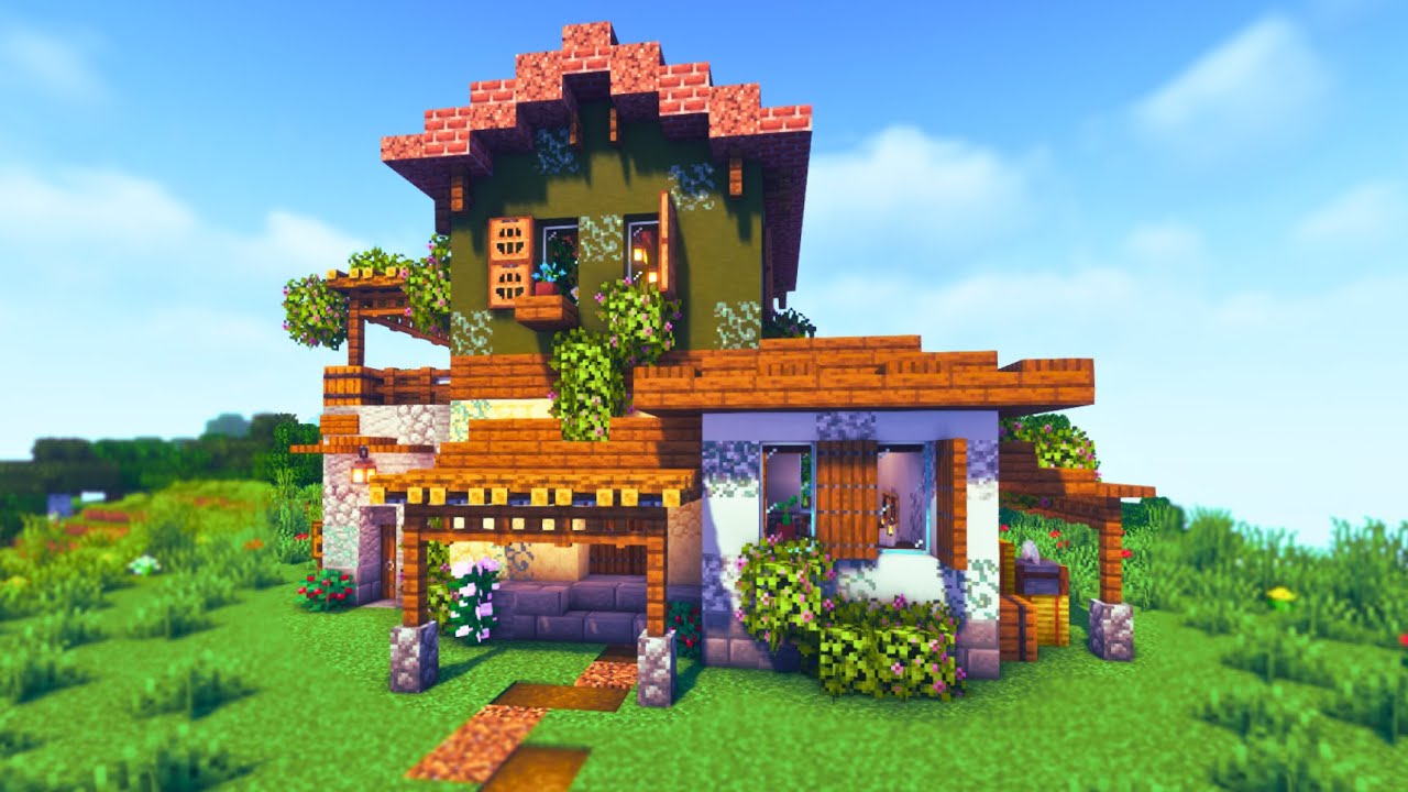 ⛏️ Minecraft: How to Build an Italian 🇮🇹 Villa Survival House 🏠 ...