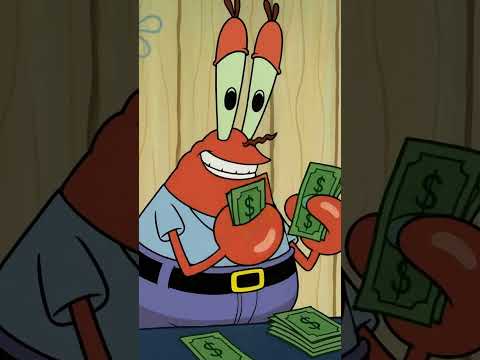 Mr krabs counting money #mrkrabs #spongebob #money y
