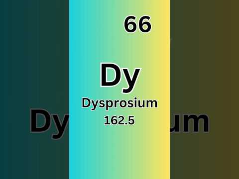 Dysprosium!