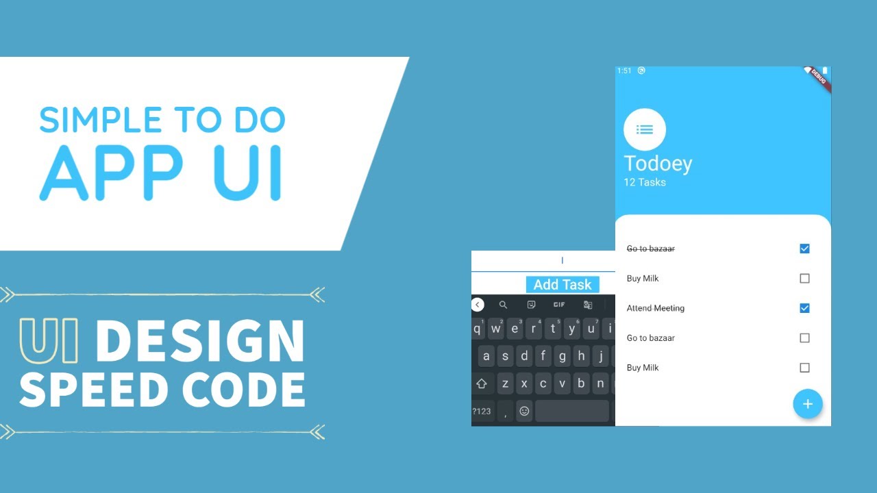 Simple To Do APP - UI Design Basics || Flutter