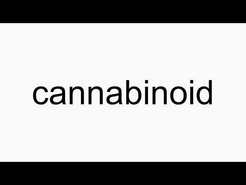 How to pronounce cannabinoid