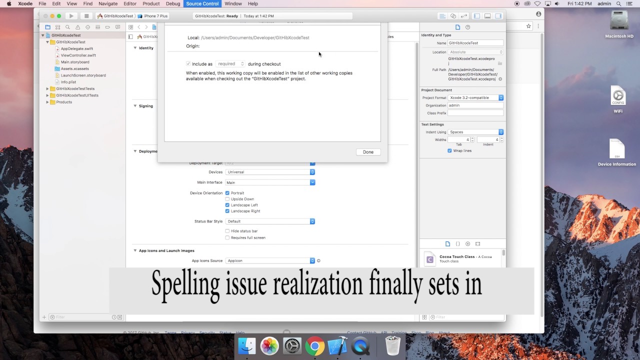 Using GitHub with Xcode - Part 1