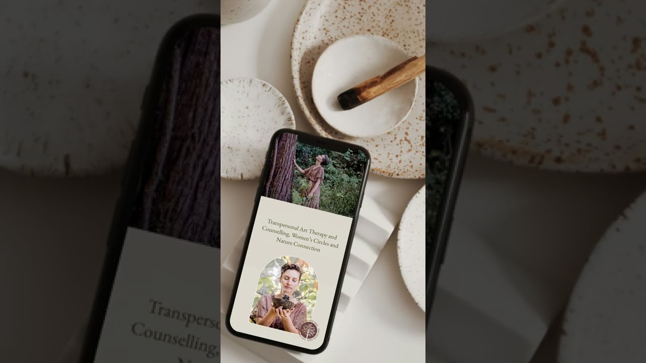 earthy and calm website design for therapist | the inner tree