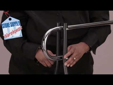 Quick and Easy Steps for Setting Up Your Black & Chrome Clothing Rack!