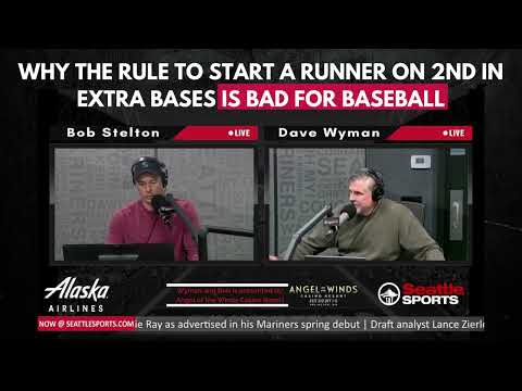 Dave and Bob discussing why the rule to start a runner on 2nd in extra bases is bad for baseball