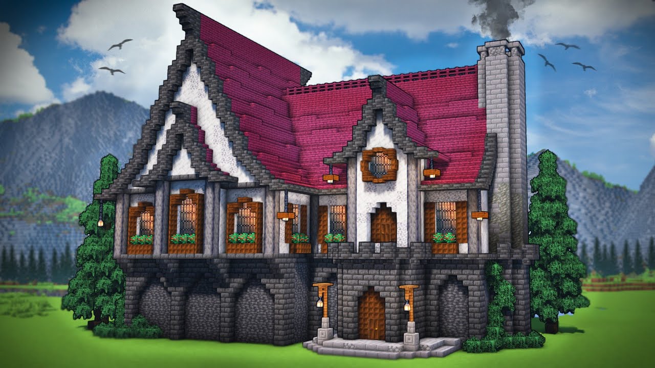 Minecraft: How To Build A Deepslate Mansion | Tutorial - Minecraft Builders