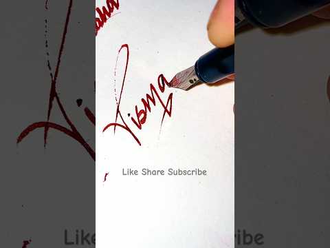 Like share and subscribe #signature #calligraphy #art