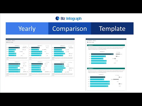Yearly Comparison Report Template in Excel (dynamic, flexible and easy-to-use)