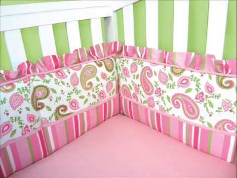 Pique 3 Piece Crib Bedding Set ; mini crib bedding, baby crib sets for girls