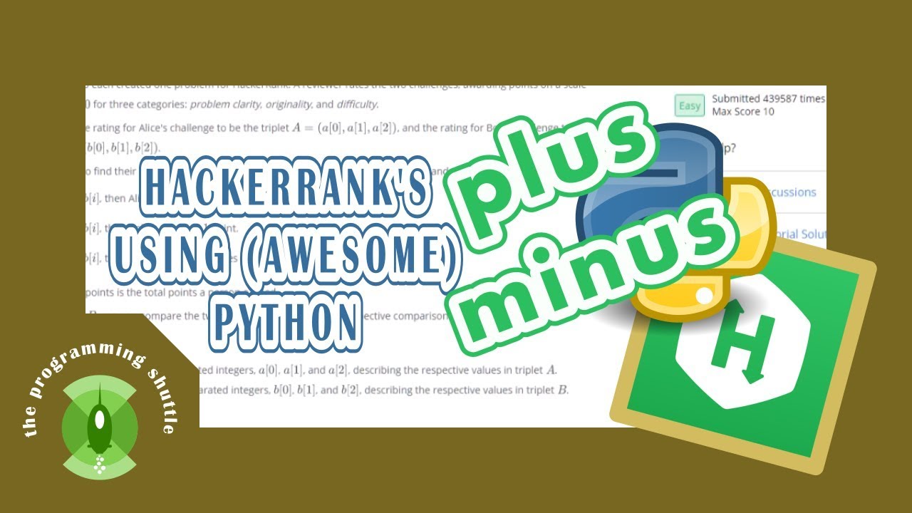 hackerrank's Plus Minus using python