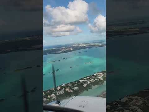 landing at providenciales airport turks and caicos