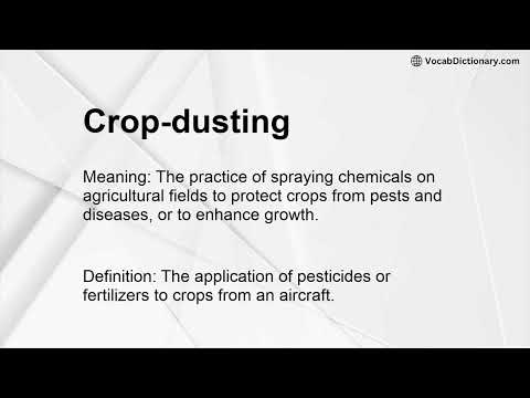 Crop-dusting Meaning