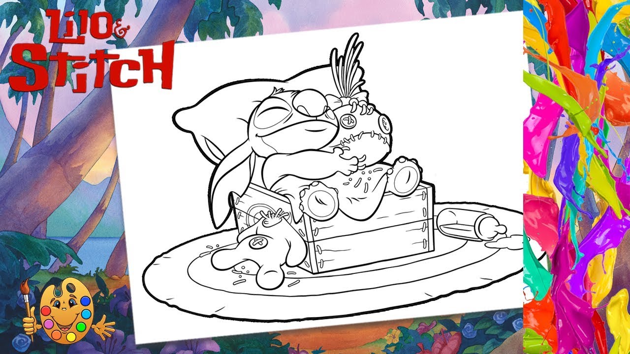 Coloring Lilo and Stitch : Stitch & Scrump | Coloring pages  | Coloring book |