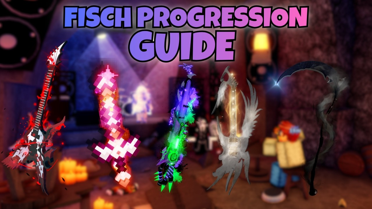 BEST RODS FISCH - FULL Rod Progression Guide FISCH! Roblox