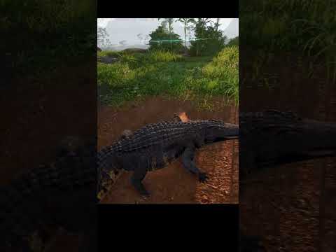 Stealing Food From Ceratos-- #crocodiles #crocodile #alligator #theisle #ceratosaurus #cerato