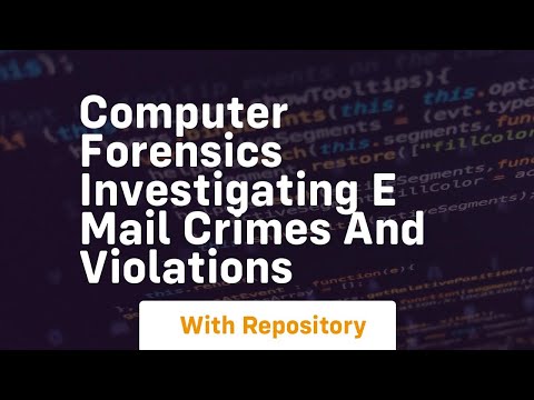 Computer forensics investigating e mail crimes and violations