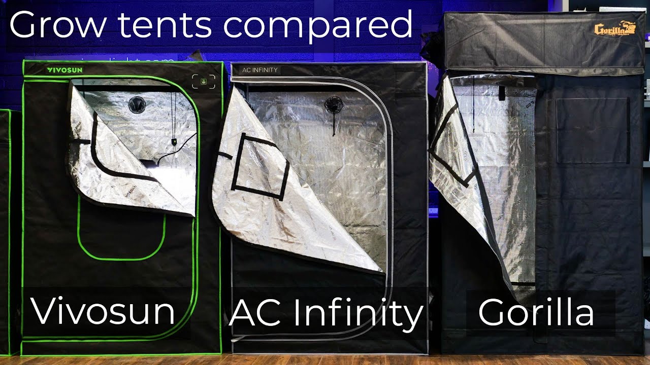 Grow tent comparison Vivosun AC Infinity Gorilla
