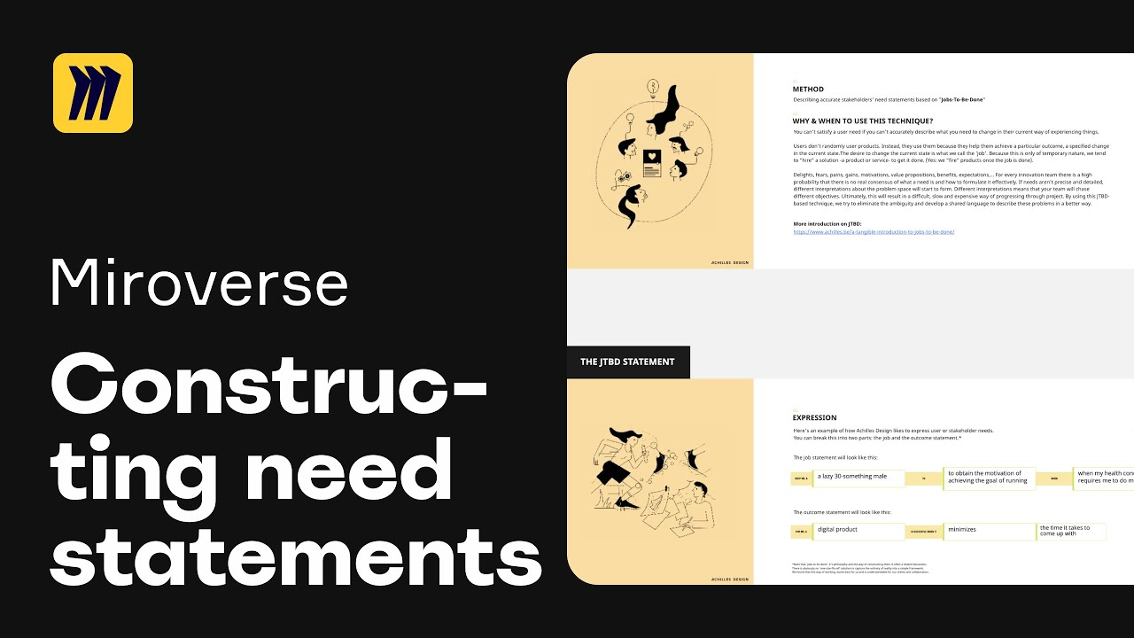JTBD: Constructing Need Statements – Miroverse Template for Innovation