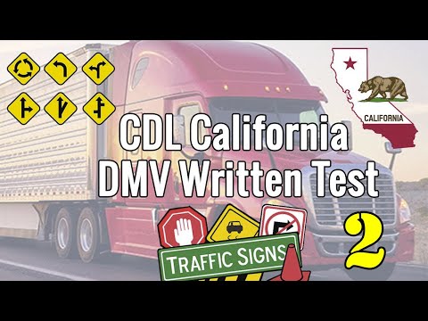 2023 CDL California DMV Written Test - Knowledge Test Class B test 2