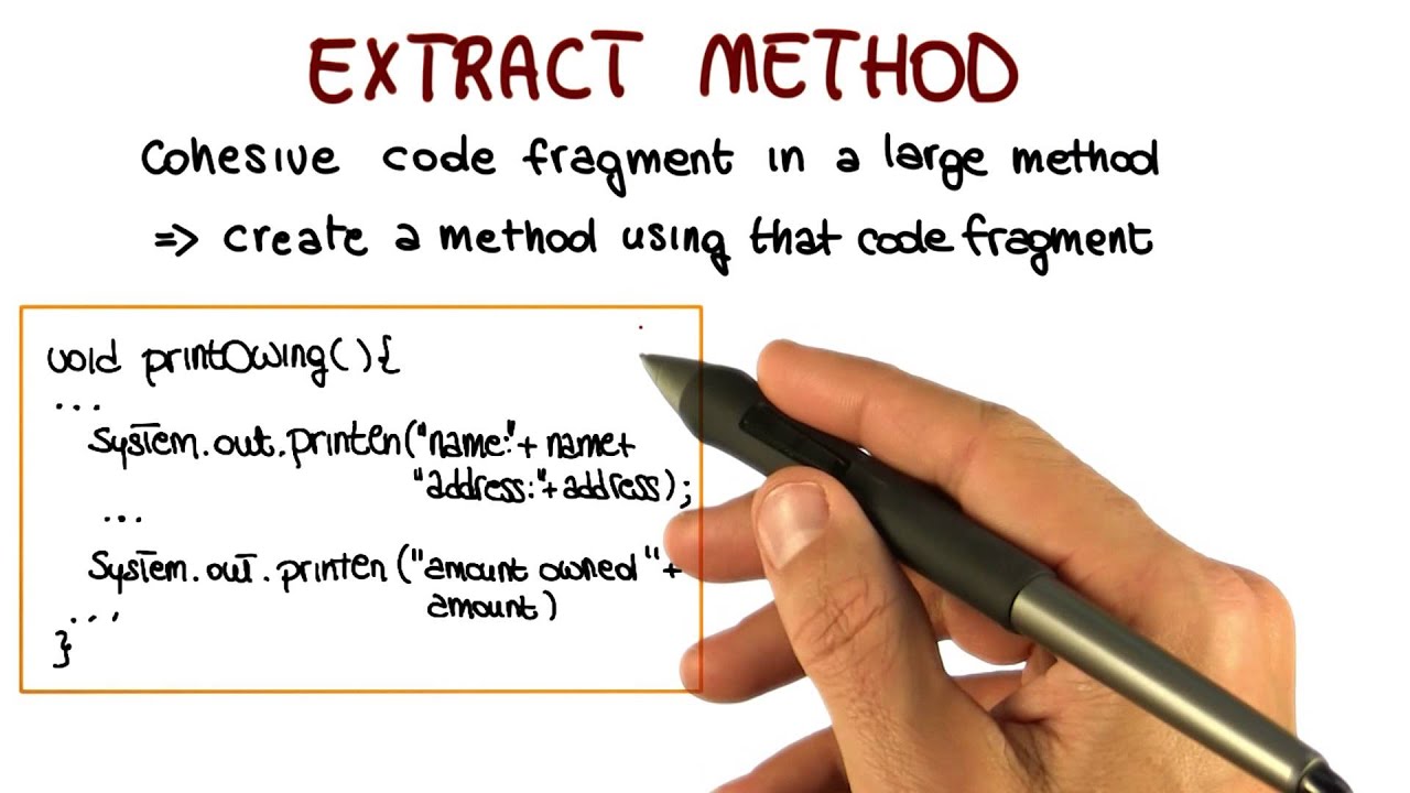 Extract Method - Georgia Tech - Software Development Process