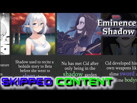 THE EMINENCE IN SHADOW FACTS THAT THE ANIME MISSED