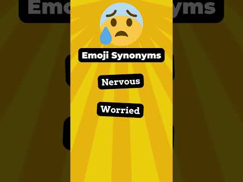 Emoji Vocabulary: π° Anxious Face with Sweat Synonyms
