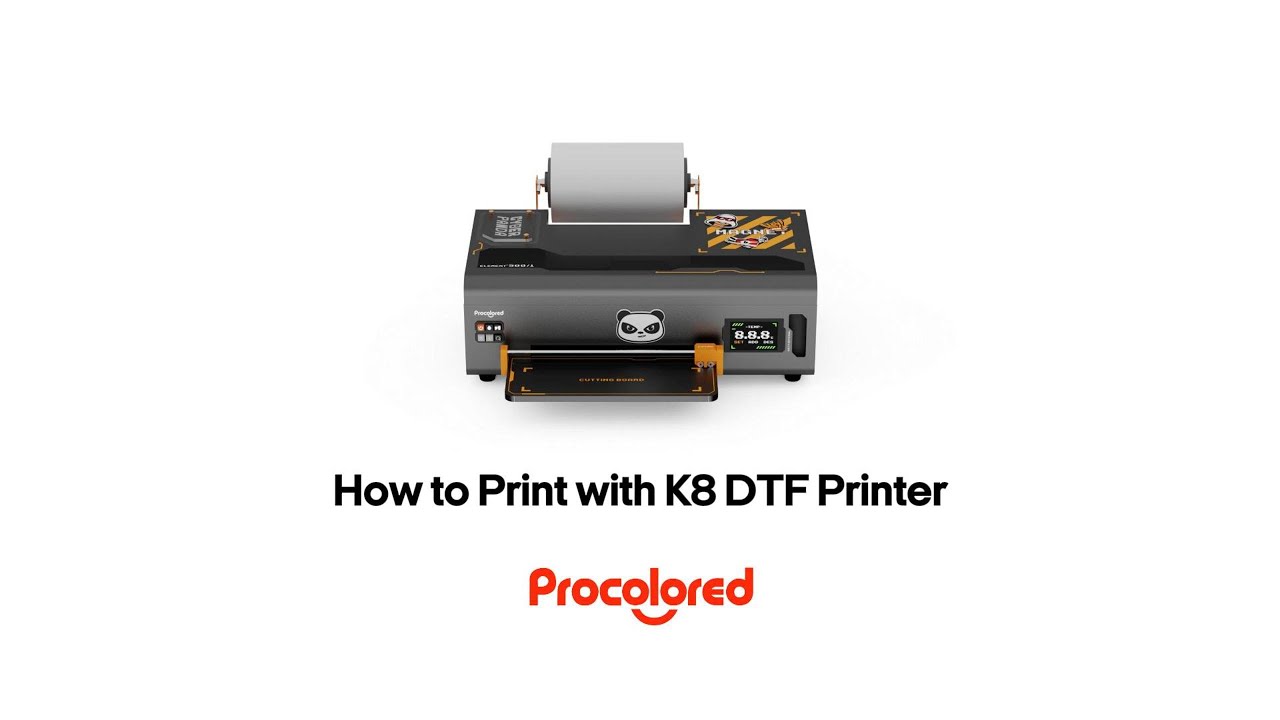 How to Print with K8 DTF Printer